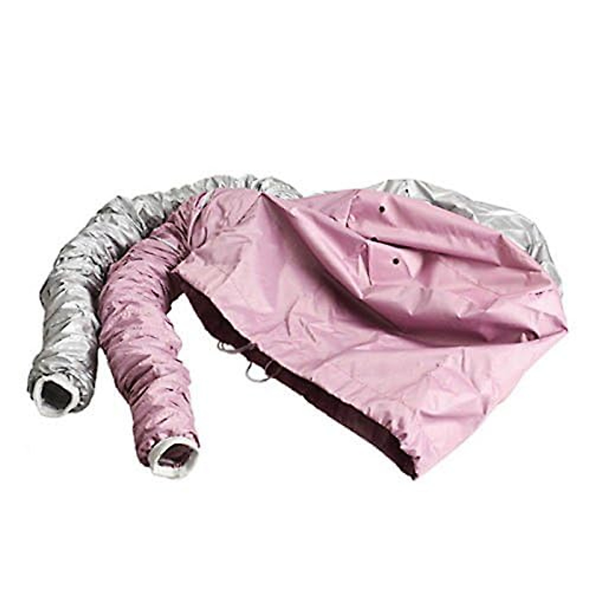 Kingzhuo 2 Pcs Bonnet Hair Dryer Portable Safe Women Hair Dryer Soft Bonnet Hair Dryer Hood Soft Hat Hair Dryer Hat Dryer for Blower (one Sliver Another is Pink)