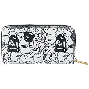 Nintendo Women's Super Mario Travel Accessory-Bi-Fold Wallet, White, std