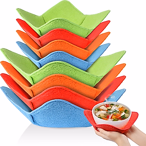 8 Pieces Cozy Microwave Safe, Microwave Plate Holders, Hot Bowl Holders (Classic Style)