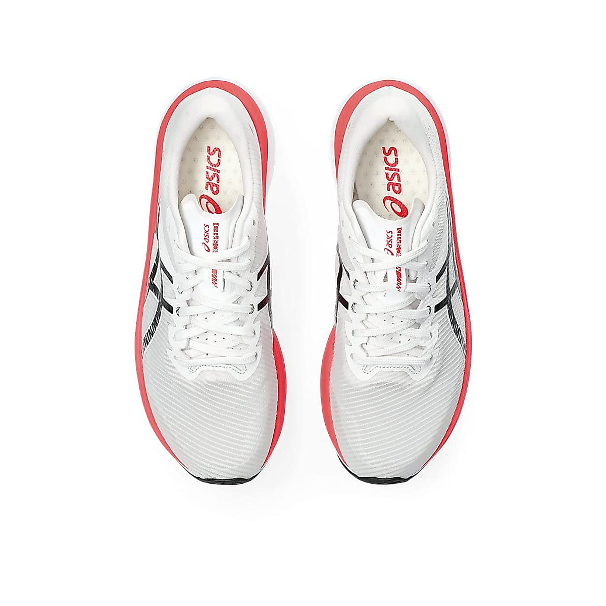 ASICS Women's Magic Speed 3 Running Shoes, 5.5, White/Black