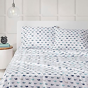 MI ZONE Printed Sheets, Twin, Blue