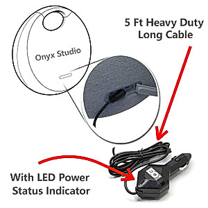 EDO Tech Car Charger Power Cord for Harman Kardon HK Onyx Studio 7 6 5 4 3 2 JBL Extreme 2 Bluetooth Wireless Speaker