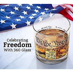 Lucky Shot Tumbler Whiskey Scotch Glass 11 oz. | Novelty Old Fashioned Whiskey Glasses | Classic Lowball Rocks Glass | Funny Gift Glassware