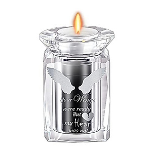 IFOLAINA Small Urn Angel Wings Miniature Urns Crystal Ashes Cremation Keepsake Holder for Ashes Adult Male Human Pet Dog Remember Your Love One Lost