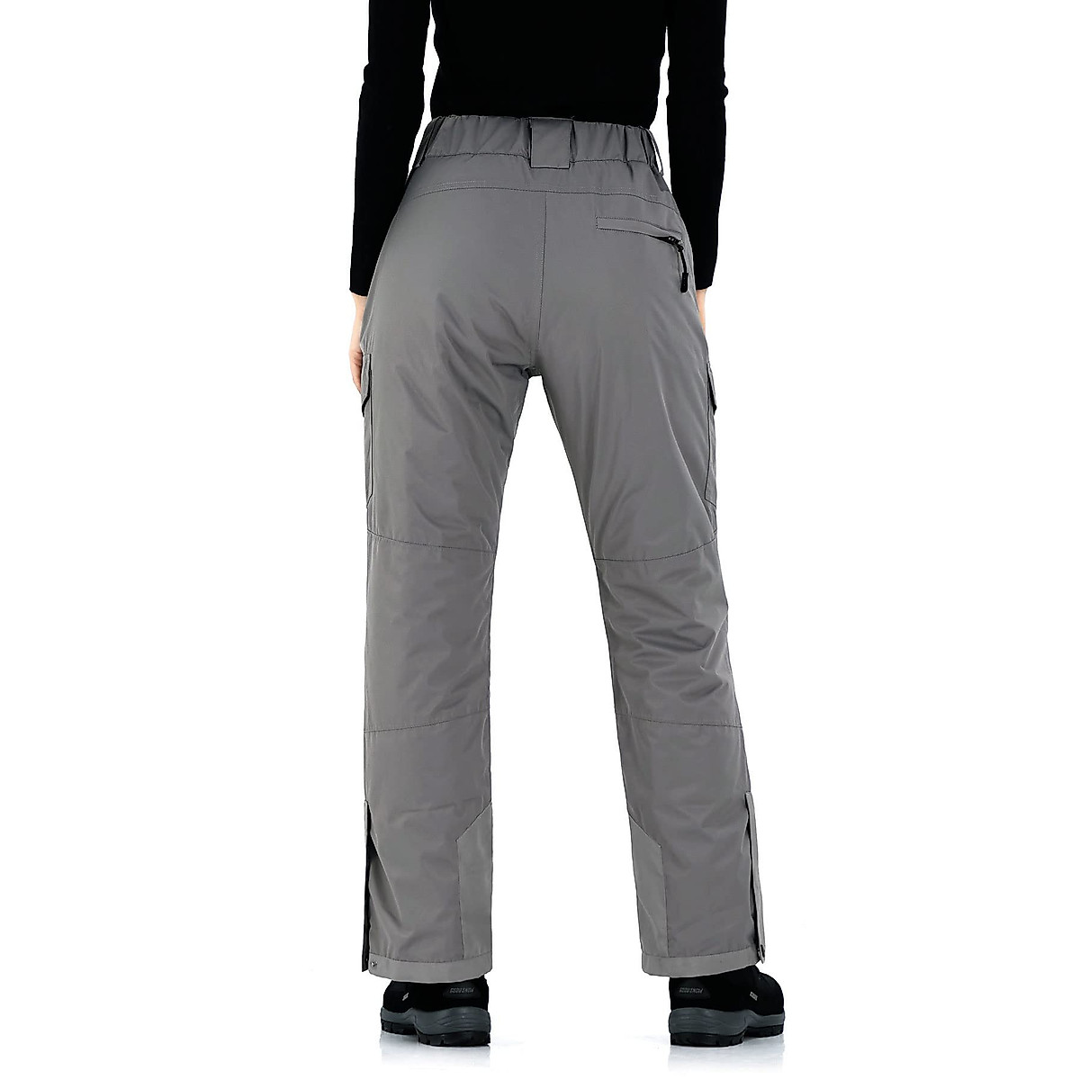 WULFUL Women's Insulated Snow Ski Pants Waterproof Winter Snowboarding Skiing Cargo Pants