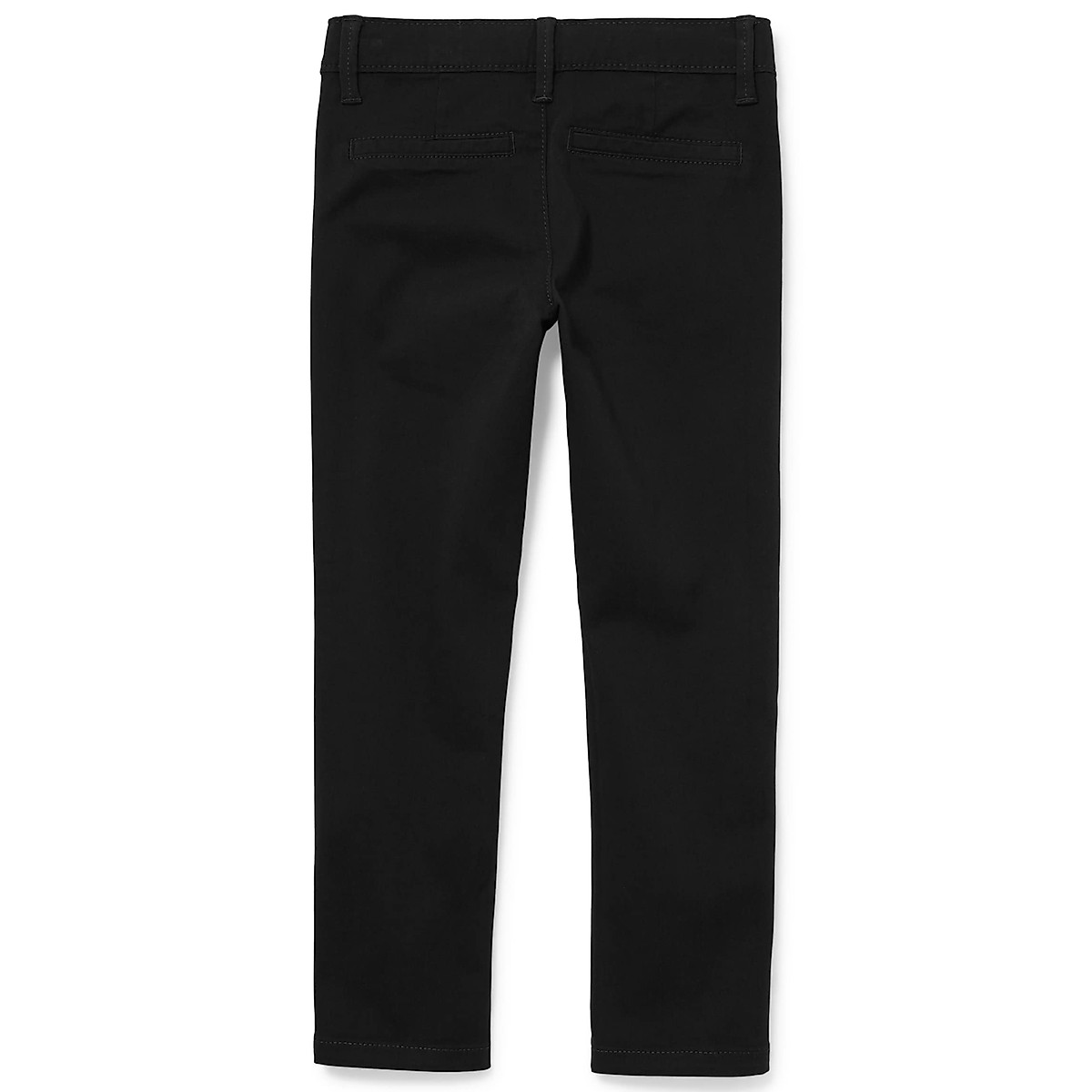 The Children's Place girls Bootcut Chino School Uniform Pants, Black Single, 8 US