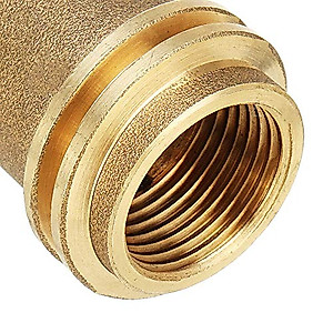 JINYI QCC1 Nut Propane Gas Fitting Hose Adapter with 1/4" Male Pipe Thread Propane Quick Connect Fittings Solid Brass Propane Adapter