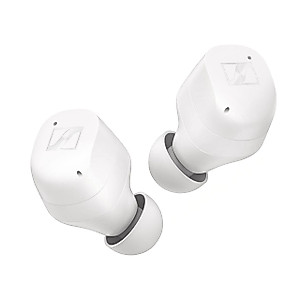 Sennheiser Consumer Audio MOMENTUM True Wireless 3 Earbuds -Bluetooth In-Ear Headphones for Music and Calls with ANC,Multipoint connectivity,IPX4,Qi charging,28-hour Battery Life Compact Design,White