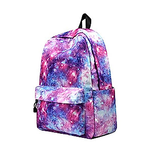 JIANLINST Backpack for Girls Teen Lightweight School Laptop Backpacks Bookbags for School College Student Pink-Blue