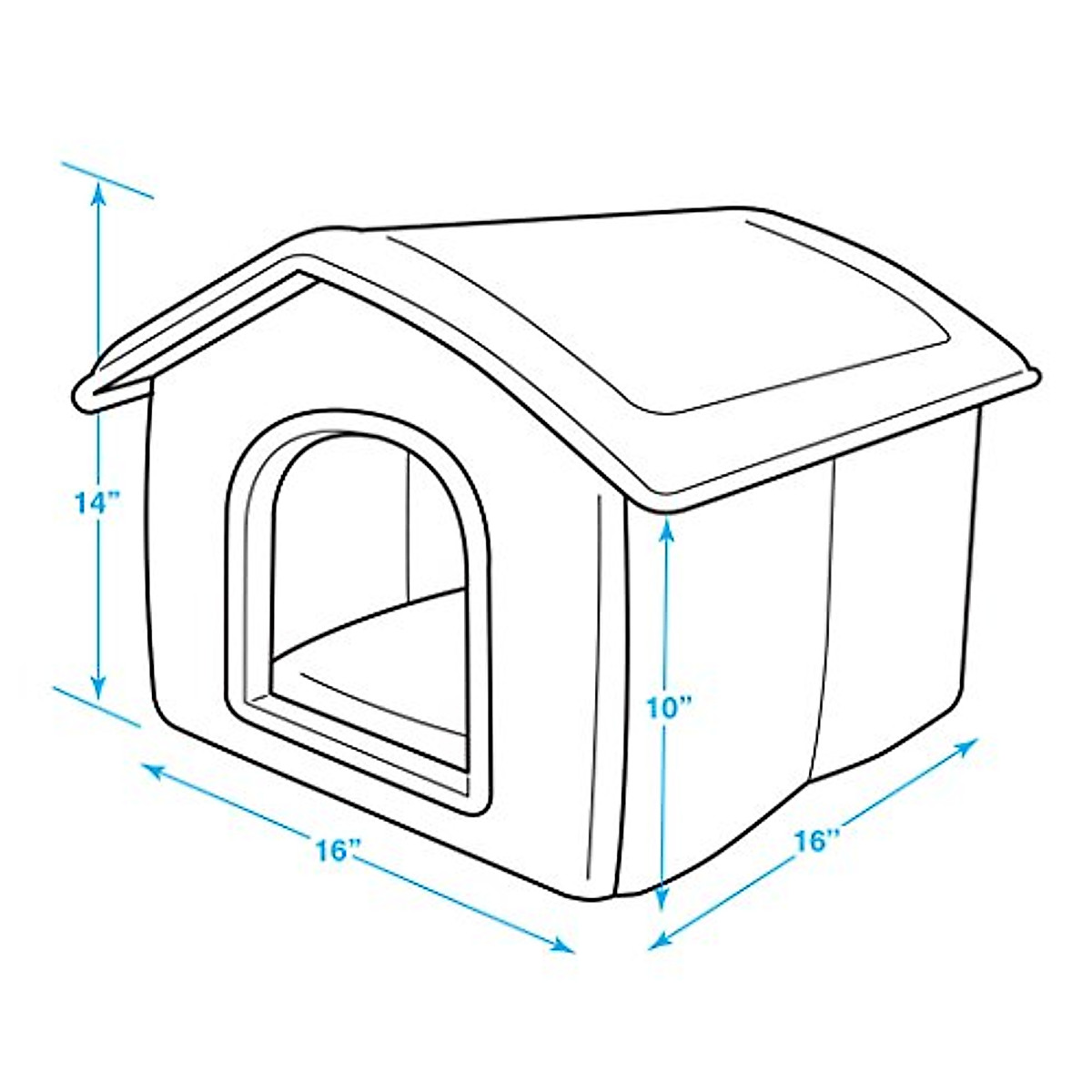 Best Pet Supplies Portable Indoor Pet House – Perfect for Cats & Small Dogs, Easy To Assemble – Brown