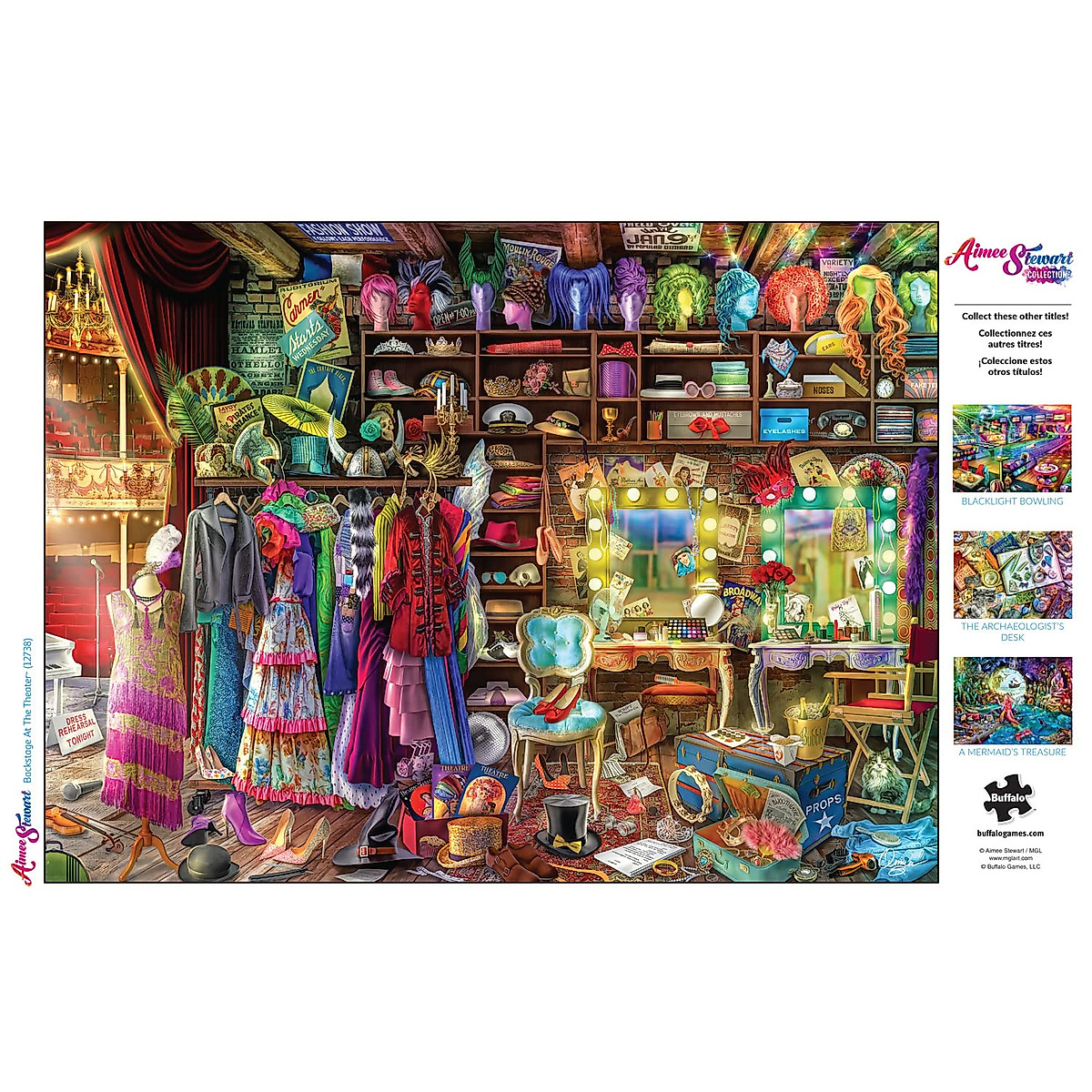Buffalo Games - Aimee Stewart - Backstage at The Theater - 1000 Piece Jigsaw Puzzle
