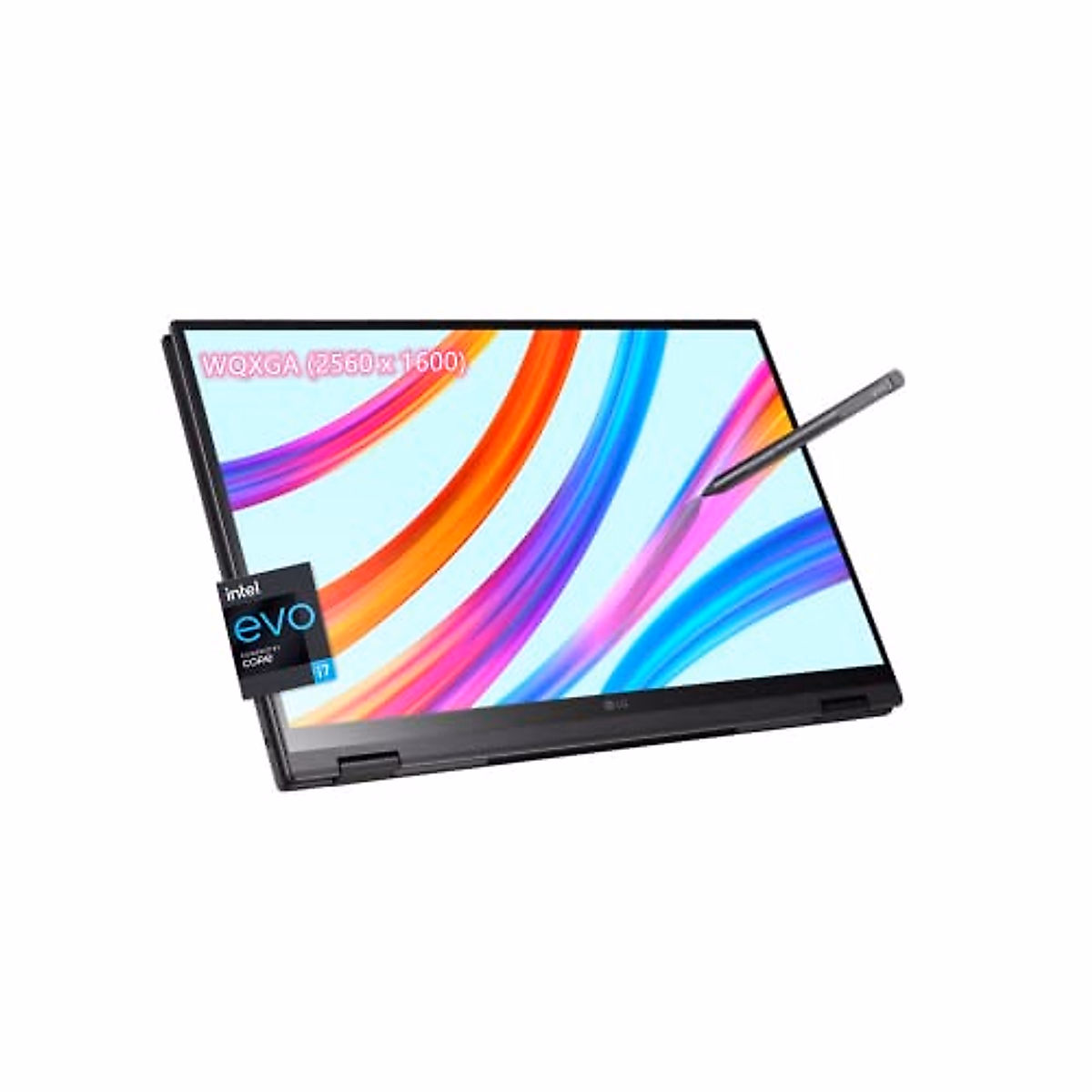 LG Gram 16'' 2-in-1 Ultra-Lightweight Laptop, WQXGA IPS (2560 x 1600) 16:10 TouchDisplay, Intel Evo i7-1165G7, 21 hr BatteryLife, Wi-Fi 6, Thunderbolt4, Stylus Pen, Win 11(16GB RAM. 512GB PCle SSD)