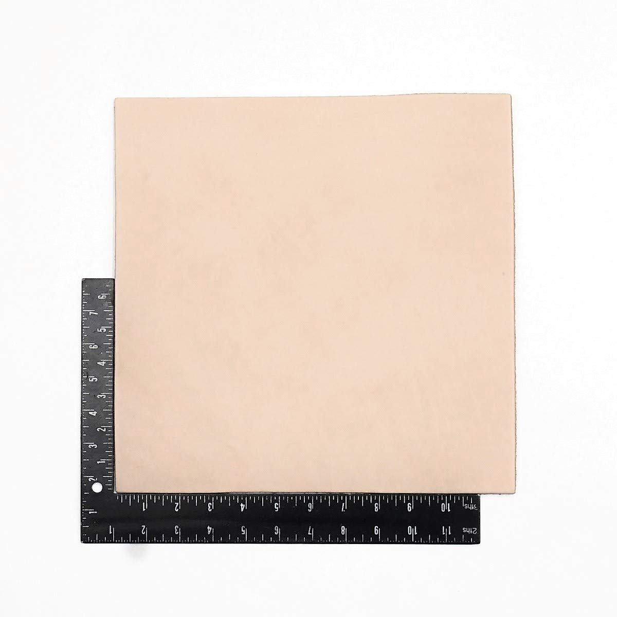SLC 12"x12" 8-9 Ounce Full Grain Import Vegetable Tanned Tooling Leather Pre-Cut for Carving, Stamping, Dyeing, and Laser Engraving 3.2mm-3.6mm Thickness