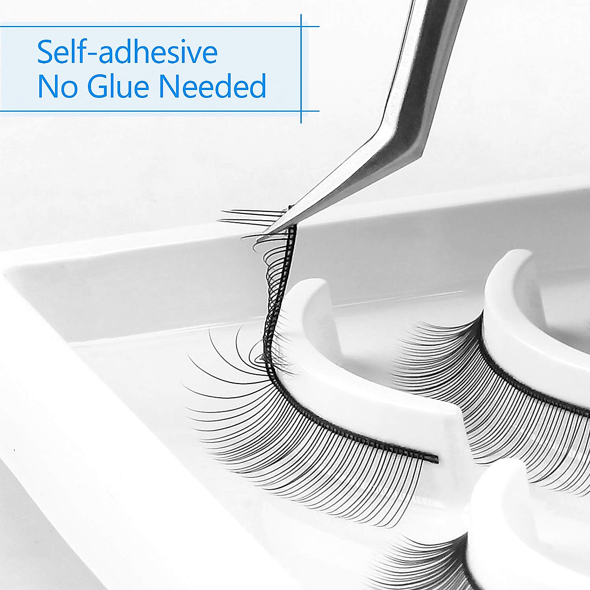 Fenshine 20 Paris Practice Eyelashes for Lash Extensions Supplies,Training Lashes Self-Adhesive Practice Lashes for Training Eyelash Extension Makeup Beginners…