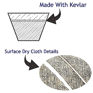 WEPARTICULAR 1/2 x 141.5 Lawn Mower Cutting Deck Belt Tractor Drive Belt Make with Kevlar Replace for Toro 119-8820, 120-3892, 74630, 74361, 74632, 74635, 74637, 74641