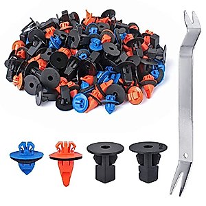 120Pcs Fender Flare Clips, Xislet Retainer Fastener Rivets for Bumper Fender Liner 90189-06065 Compatible with Toyota 4Runner Tacoma RAV4 Replace 75495-35010 75397-35010 90189-06013