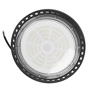 Oumefar LED High Bay Light 100W, UFO High Bay Light High Brightness 3030 Chip AC 85‑265V Waterproof for Commercial Warehouse Lighting Lightfixture