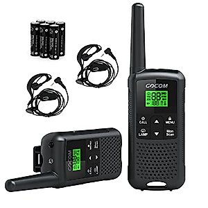GOCOM G200 Family Radio Service (FRS) Walkie Talkies for Adults, Long Range Two Way Radios Rechargeable 22 CH NOAA VOX Scan Flashlight Frequency Range:462.55-462.725MHz,467.5625-467.7125MHz UHF