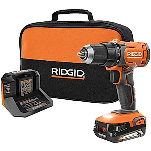 RIDGID 18V Cordless 1/2 in. Drill/Driver Kit with (1) 2.0 Ah Battery and Charger, R860012K