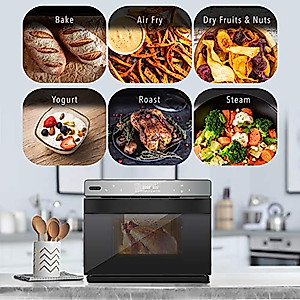 Whynter TSO-488GB Grande 40 Quart Capacity Counter-Top Multi-Function Convection Steam Oven, Black Stainless Steel