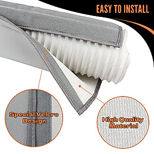 GCGOODS Portable Air Conditioner Hose Cover Wrap, Insulated AC Hose Cover, Universal Fit Both 5 inch and 5.9 inch Diameter Exhaust Duct Vent, Easy Installation
