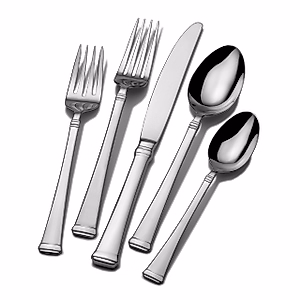 Mikasa Harmony 65 Piece Silverware Set, 18.10 Polished Mirror Stainless Steel, Service for 12 with Set