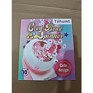Tilhumt Clay Bead Spinner, Electric Bead Spinner for Jewelry Making, Friendship Bracelets Maker with Needle and Elastic String, Gift for Girls, Patent Design, Purple (Beads Not Included)