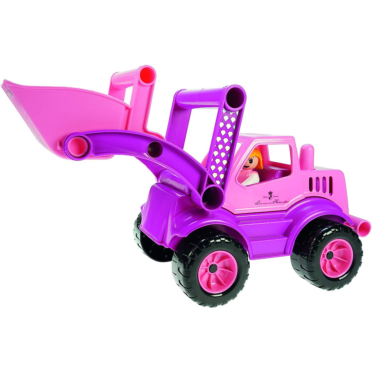 Lena Eco Active Princess Pink Front Loader Truck is a Eco Friendly BPA and Phthalates Free Environment Friendly Biodegradable Green Toy Manufactured from Premium Grade Resin and Wood