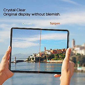 Spigen Tempered Glass Screen Protector GlasTR Slim Designed for iPad Pro 11 inch M2 (2022) / iPad Pro 11 inch (2021/2020/2018) / iPad Air 5 (2022) / iPad Air 4 (2020) 9H Hardness/Case-Friendly
