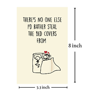 Cheerin Funny Greeting Card with Envelope - Anniversary Card - Romantic Birthday Card - Hilarious Gifts for Him Her Girlfriend Boyfriend Wife Husband