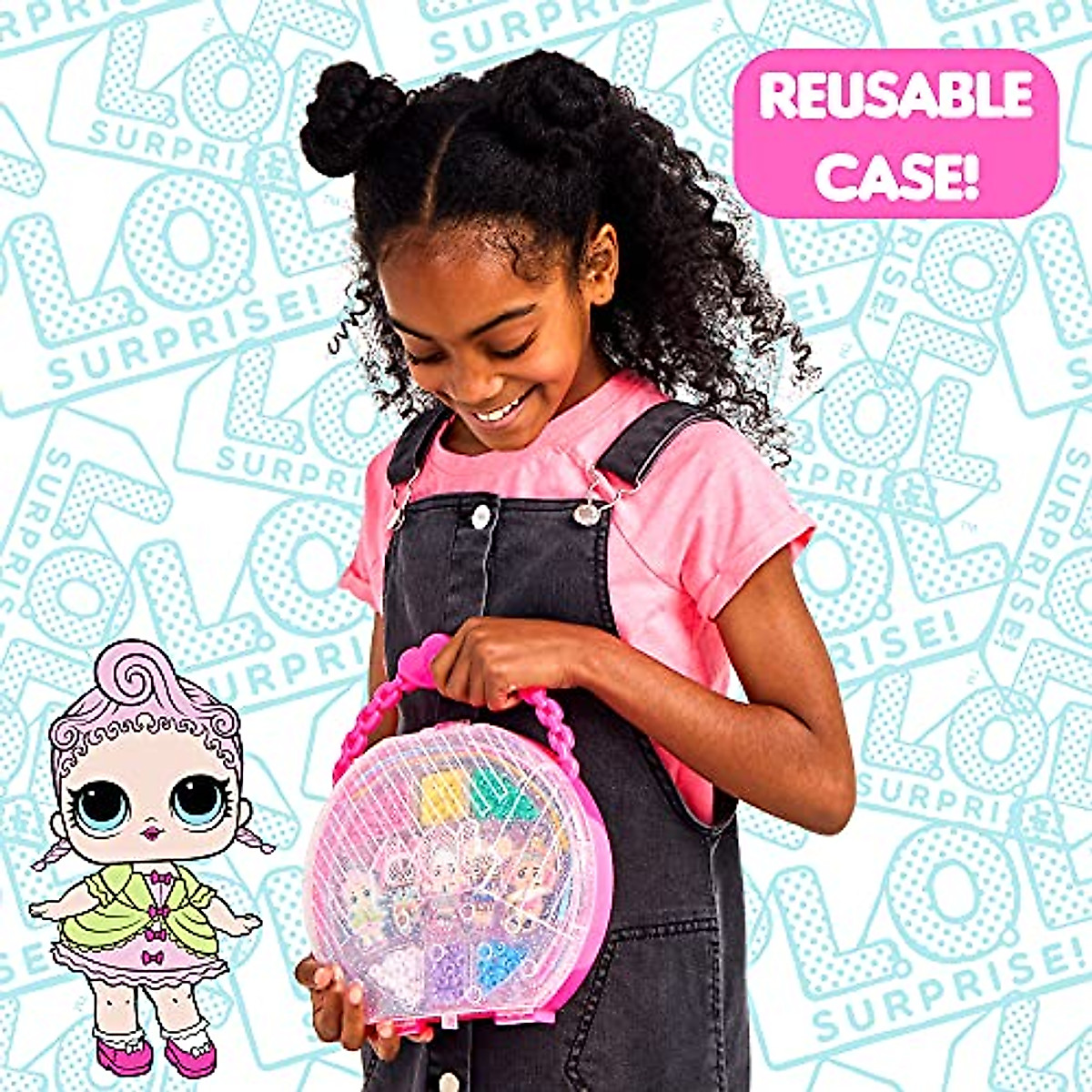 L.O.L. Surprise! Jewelry Activity Case, Create Your Own LOL Surprise Jewelry, Bead Kit Great for Travel and On-The-Go, 100+ Custom Accessories, DIY Jewelry Kit for Kids Ages 5, 6, 7, 8, 9