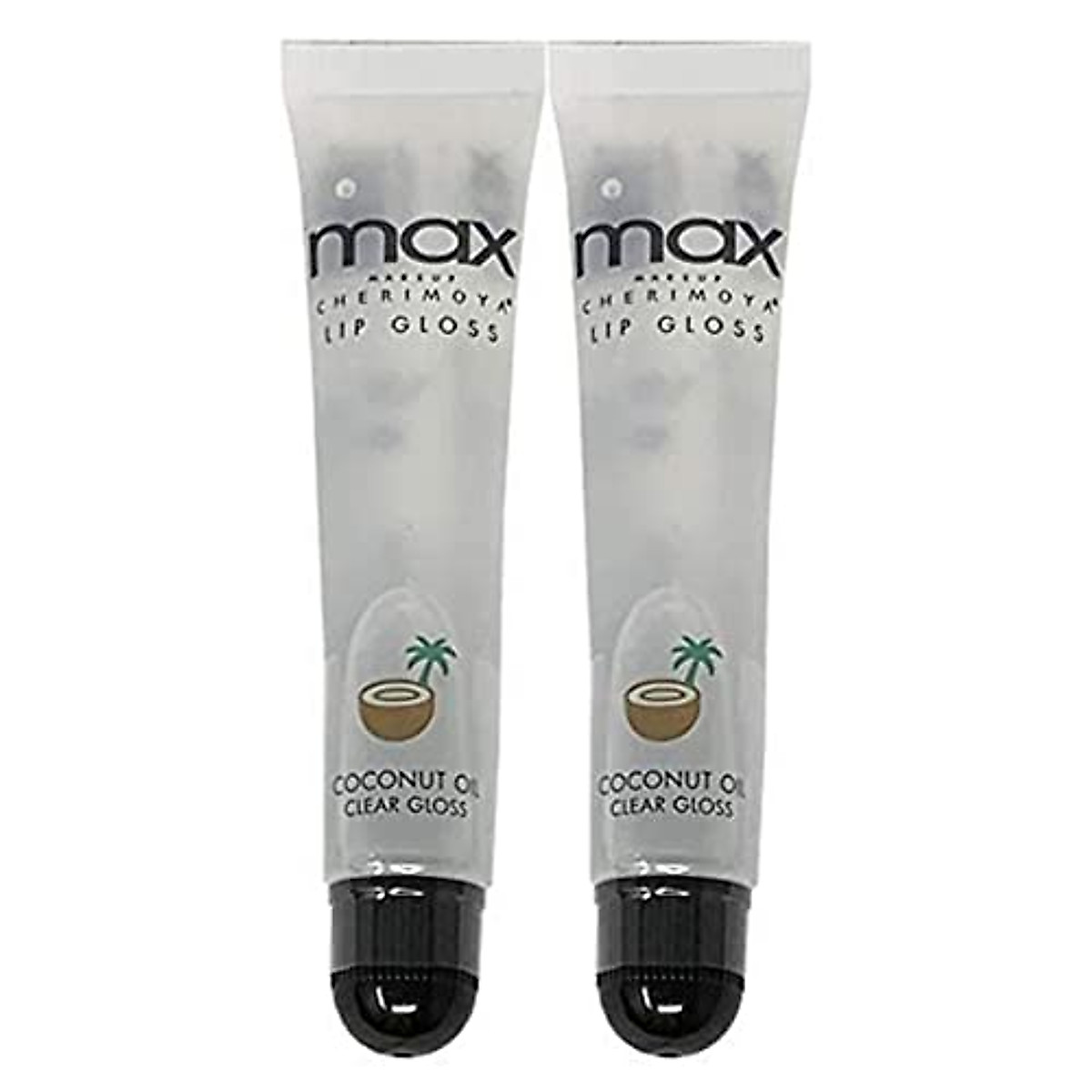 Cherimoya (2Pack) MAX Makeup Lip Polish Coconut Oil Clear Gloss