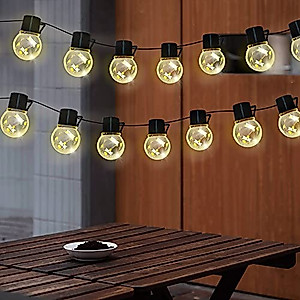 9.4 Feet Solar Outdoor String Lights 20 LED Lights Globe Waterproof Bulbs Hanging Light for Backyard Gazebo Wedding Garden Patio Party Christmas Decor
