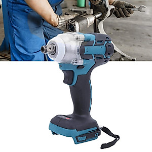 Fafeicy Impact Wrench, 21V Brushless Electric Wrench 520 (Nm) Maximum Torque Rechargeable Brushless Wrench for Makita Battery 18V