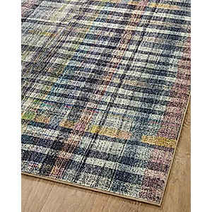 Loloi Chris Loves Julia x Humphrey Plum/Multi 7'-3" x 9'-3" Area Rug