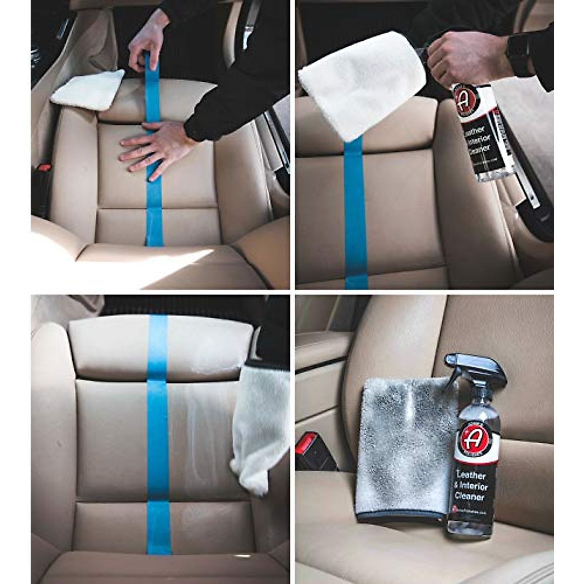 Adam's Interior Scrubbing Mitt - Agitate Surfaces to Quickly Remove Stubborn Dirt or Stains - Safe for Interior Surfaces