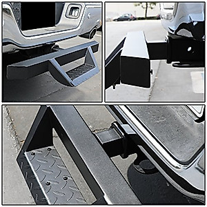 DNA MOTORING HITST-2-333-BK Hitst Class Iii 2" Receiver Trailer Tow Hitch Step Bar, Black