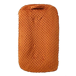 Newborn Lounger Cover, Minky Removable Slipcover for Baby Boy Girl Snugly Fits for 29 x 17 x 4 inches Infant Padded Lounger, Premium Quality Microfiber, Ultra Soft Comfortable (Pumpkin Spice)