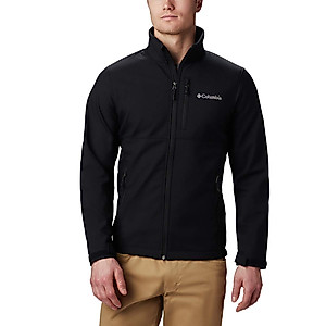 Columbia Men's Ascender Softshell Jacket, Black, Large Tall