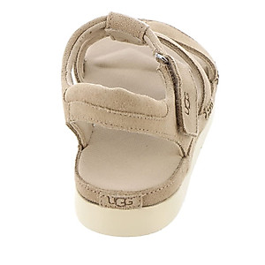 UGG Unisex-Child Goldenstar Strap Sandal, Driftwood, 13 Little Kid
