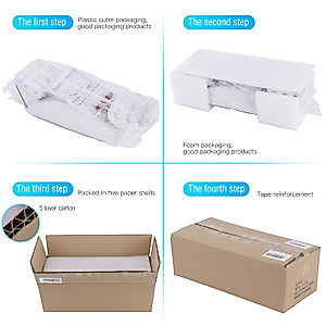SPECTSUN 2 Packs Led Emergency Light White, Adjustable Square Head Emergency Led Light with Battery, White Emergency Light/Emergency Light Fixture/Emergency Exit Sign/Emergency Exit Light.