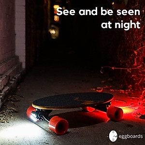 eggboards Led Skateboard Lights Underglow - Longboard Lights USB Rechargeable Front and Back. Ideal Electric Skateboard Lights Kit Accessories