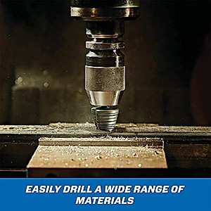 OXMUL M35 Step Drill Bit for Metal, 3/16 to 7/8, Cobalt Bits, Extra-Heavy Duty for Stainless Steel, Hard Steel, Mild Metal, Aluminum, Wood, Industrial Grade, 12-Steps. Co35A2-A