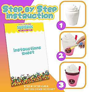 Insnug Paint Your Own Squishies Kit - Sensory Toys Squishy Painting Kit Stress Relief Squishies for Girl Kids Age 4 6 8 10 Slow Rising Squeeze Autism Toys Unicorn Gift Ice Cream Cake Milk Shake Donut