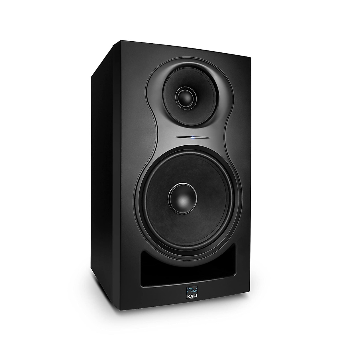 KALI AUDIO in-8 V2 8" Powered 3-Way Studio Monitor - 140W Speaker System - Boundary Compensation EQ Settings - for Mixing, Recording, Audio Production - XLR, TRS, RCA Inputs - Single, Black