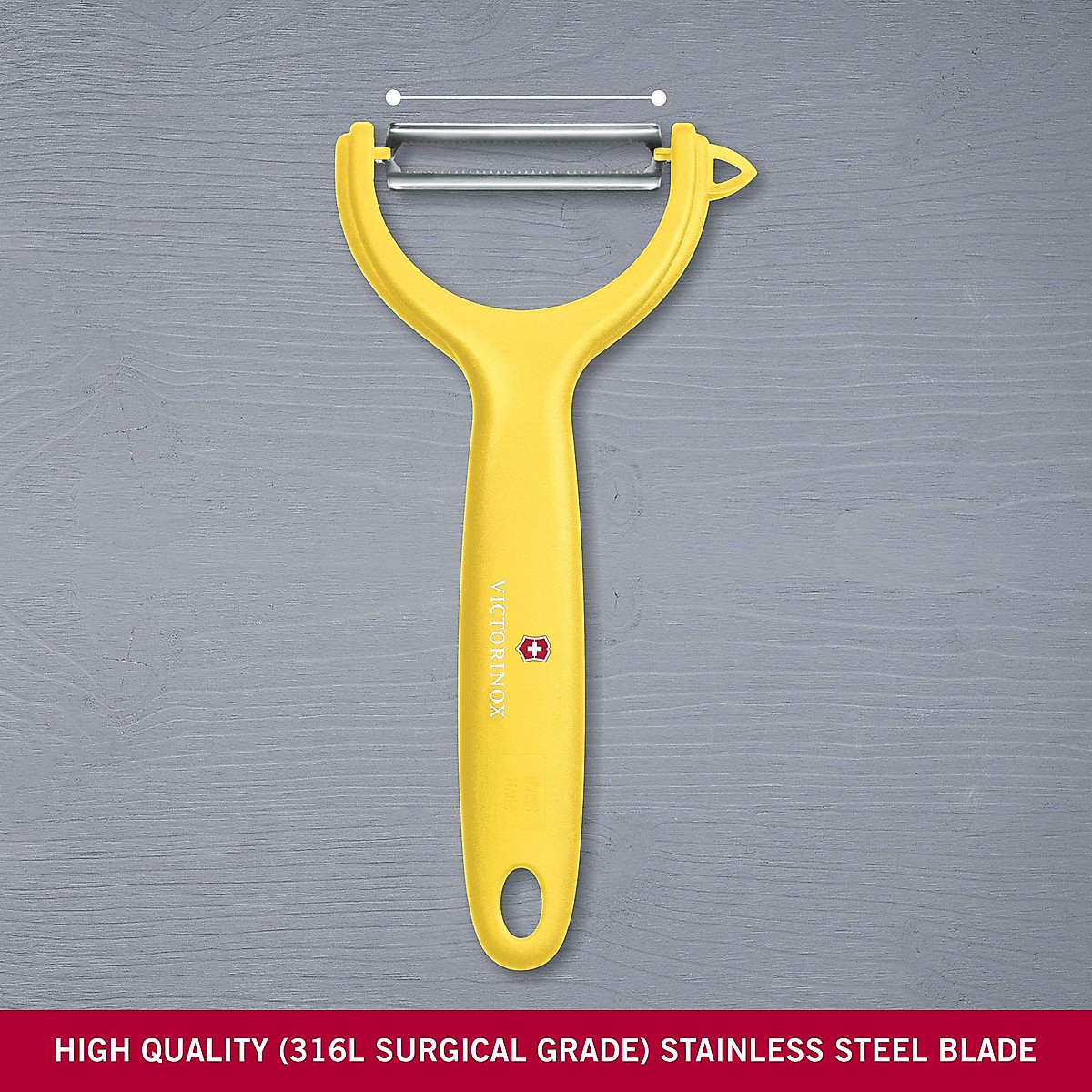 Victorinox VIC-7.6079.8 Specialty Knives & Tools Peelers Universal Micro-Serrated Yellow