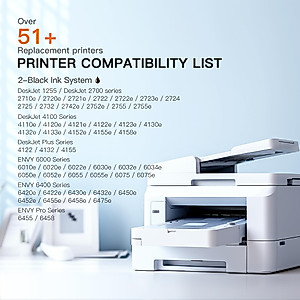 E-Z Ink (TM Ink Cartridge Replacement for HP 67XL 67 XL for DeskJet 2755e 4155e 2722 2752 2752e Envy Pro 6455 6458 6475 Envy 6455e 6055 6055e 6075 DeskJet Plus 4122 4132 4155 (2 Black)