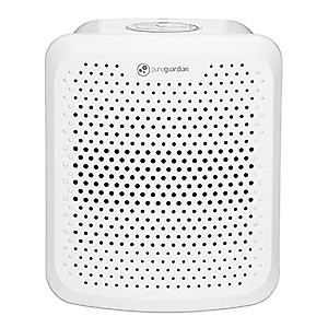 germguardian AP201W Pluggable Air Purifier with Nightlight, Odor-Eliminating Aromatherapy Essential Oil Pad Included, 7-in Pluggable Air Purifier, White