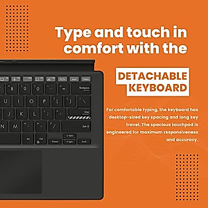 ASUS VivoBook 13 Slate OLED 2-in-1 Laptop, 13.3" FHD OLED Touch Screen Display, Intel Pentium N6000 Quad-Core CPU, 4GB RAM, 128GB eMMC, Fingerprint, Stylus Pen, Windows 11 Home, Tablet, Black