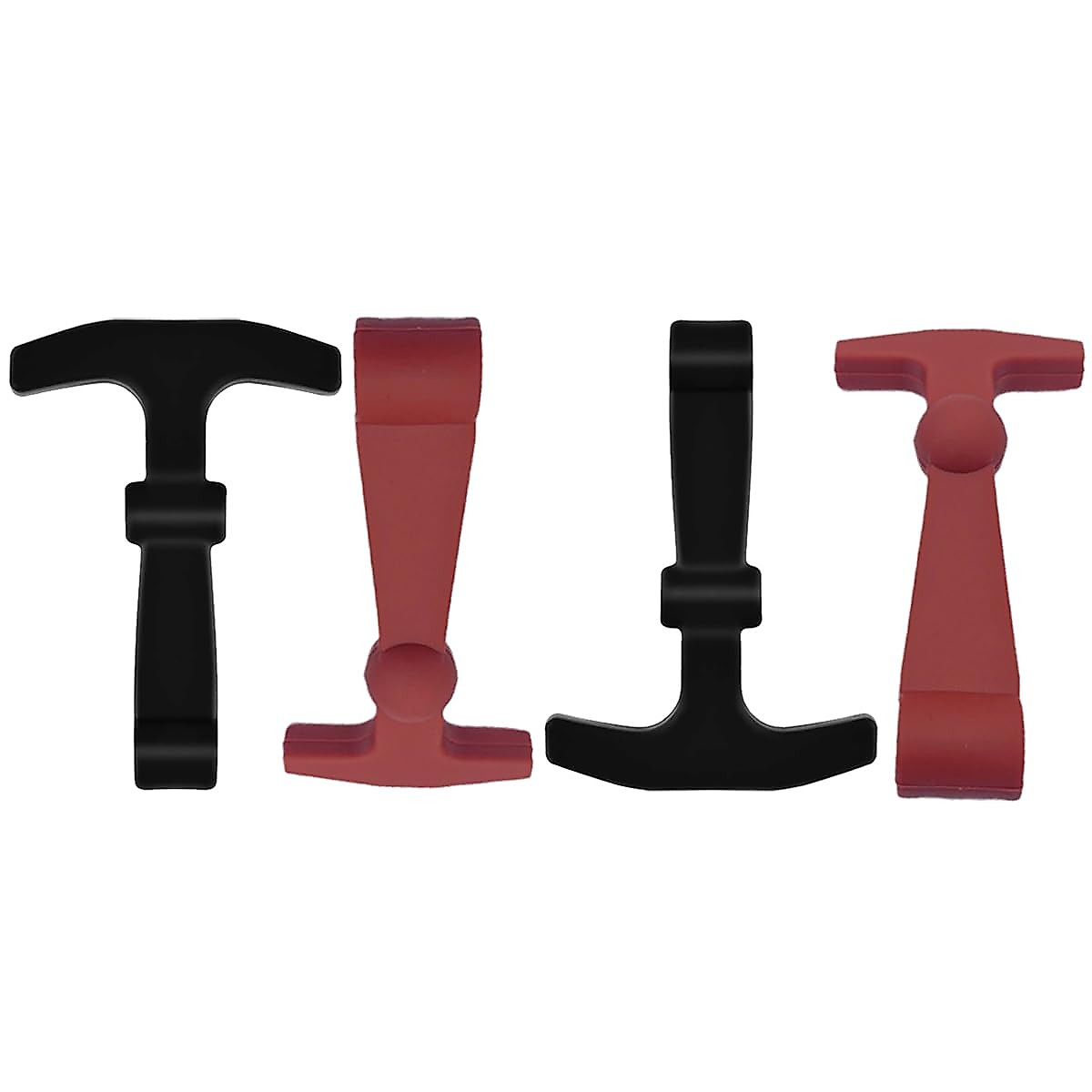 HeyMoly Ye-ti COOLER ACCESSORIES 4-Pack Replacement Lid Latches in Multiple Colors - Compatible with Ye-ti and RTIC Hard Coolers- Larger, Ergonomically Improved Design and Manufactured(2Black 2Orange)